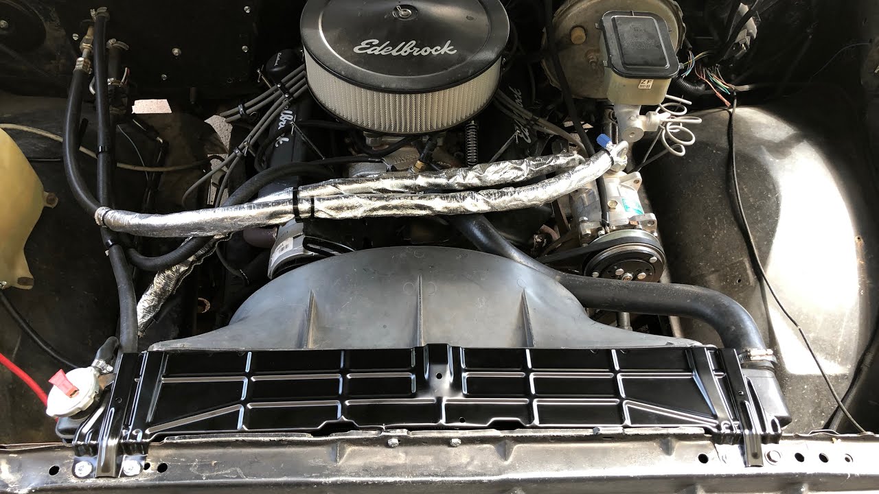 454 Radiator Support Panel on 1983 C10 - YouTube