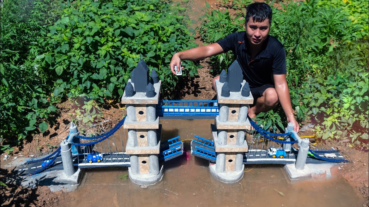 Instructions to make mini Tower Bridge of London by yourself in the ...