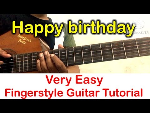 Fingerstyle Guitar Tutorial - Happy Birthday Fingerstyle Guitar Lesson ...