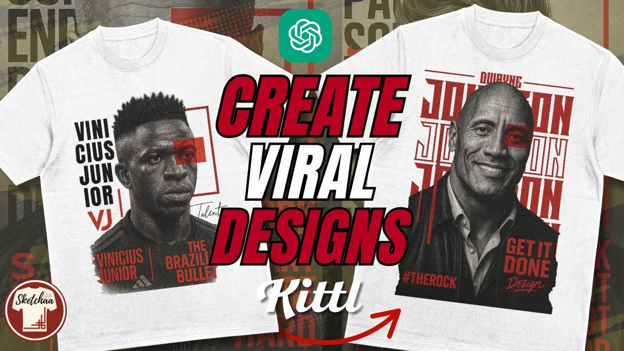 Create VIRAL T-Shirt Designs with ChatGPT + Kittl | CHAT GPT TREND ...