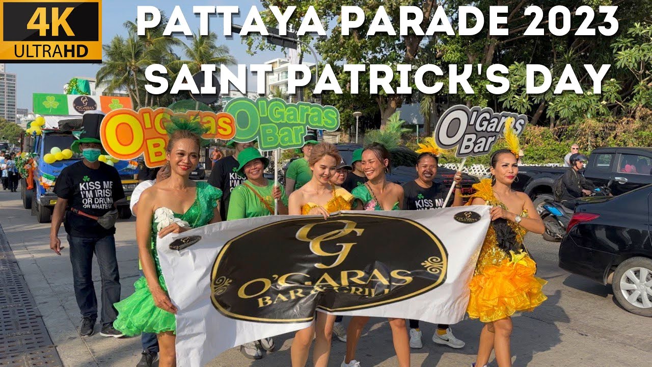 [4K] Pattaya St. Patrick's day 2023 Parade Thailand - YouTube