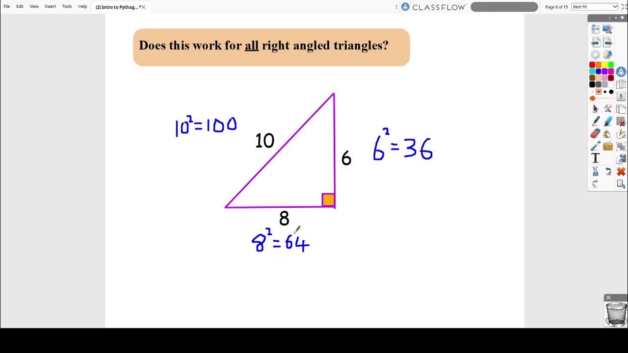 Pythagoras calculating the hypotenuse - YouTube