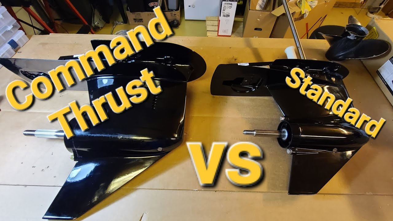 Mercury Command Thrust vs Standard Lower Unit - YouTube