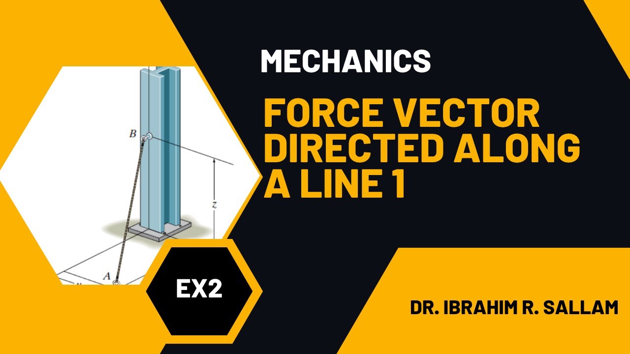 Force Vector Directed Along a Line 2 - YouTube