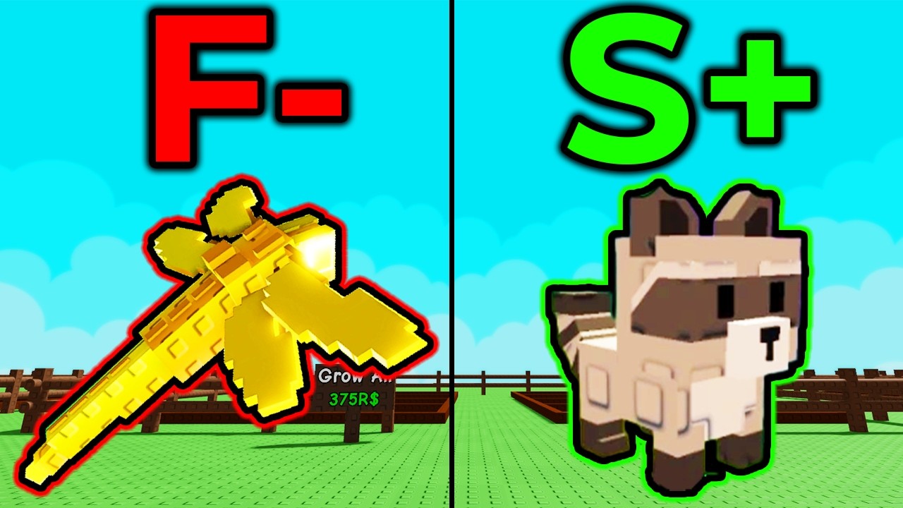 RANKING EVERY PET in GROW A GARDEN! (UPDATED PET TIER LIST) - YouTube