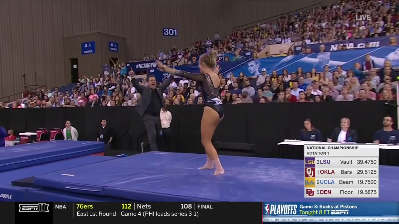 Sarah Edwards Vault LSU National Finals 2019 - YouTube