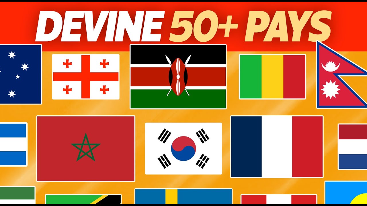 Devine le PAYS avec le drapeau - du niveau FACILE à DIFFICILE 🇧🇧 - YouTube