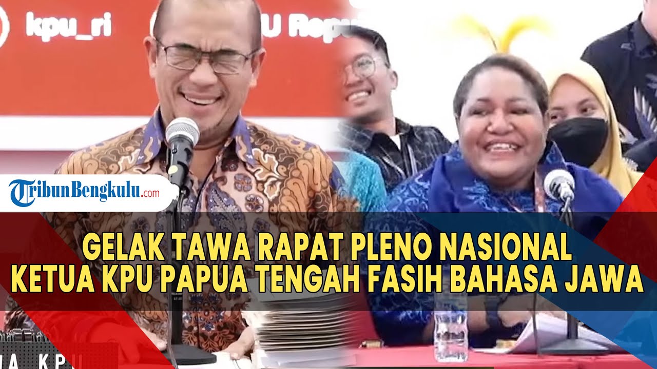 Gelak Tawa Ruangan Rekapitulasi Suara Saat Ketua KPU Papua Tengah Fasih ...