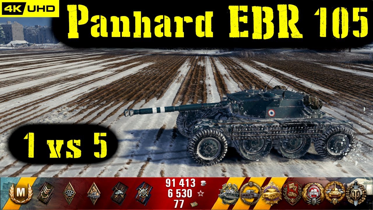 World of Tanks Panhard EBR 105 Replay - 12 Kills 7.2K DMG(Patch 1.6.1 ...
