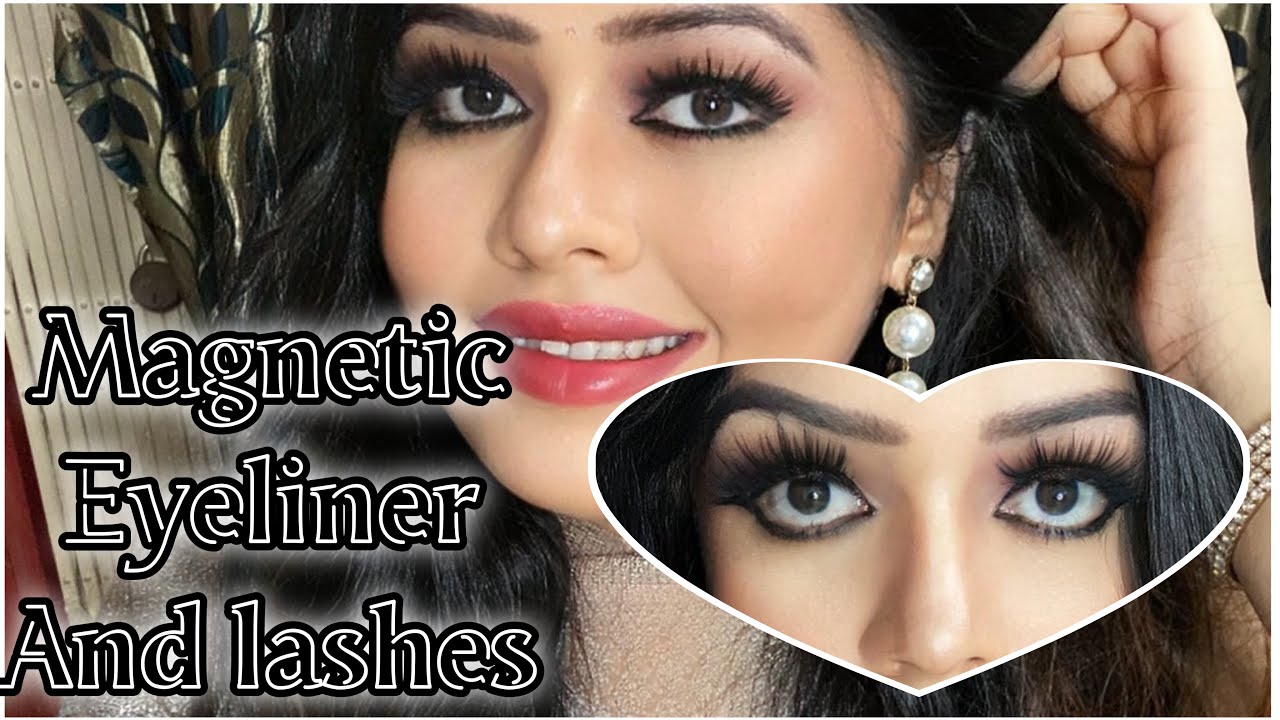 HOW TO APPLY MAGNETIC EYE LASHES|| EASIEST EYELASH TECHNIQUE - YouTube