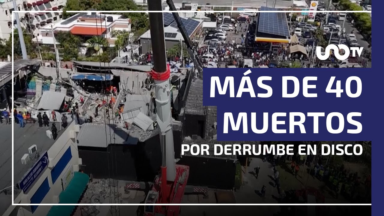 Colapsa el techo de la discoteca Jet Set en Dominicana - YouTube