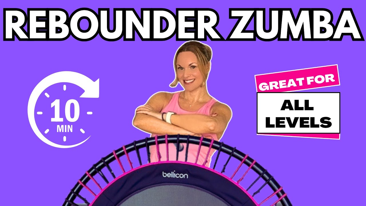 10 Min Zumba Rebounder Workout | REBOUNDER ZUMBA | Fun & Easy Mini ...