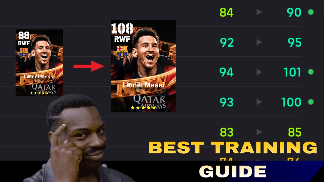108 Rated Bigtime LIONEL MESSI Best Training Guide | efootball 2025 ...