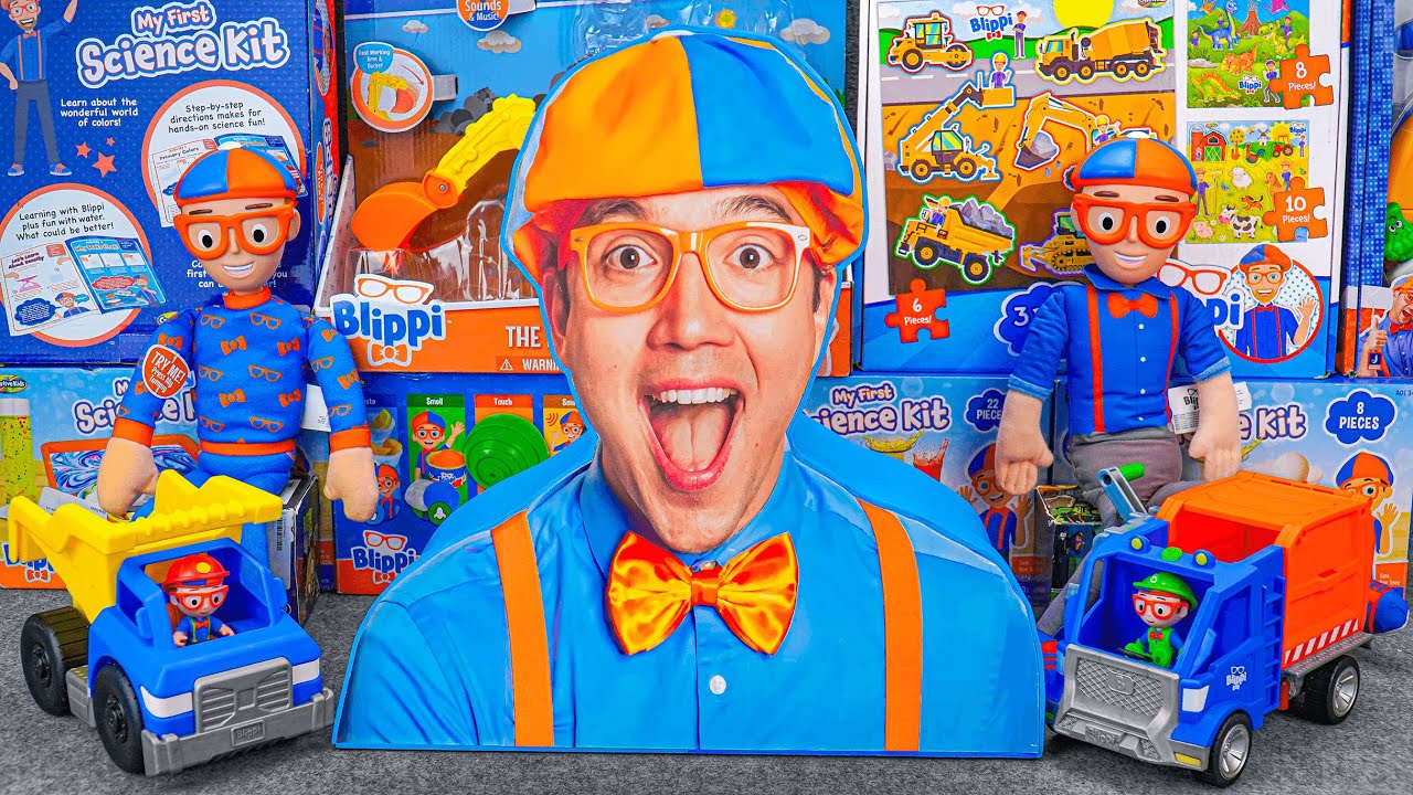 123 Minutes Satisfying with Unboxing Cute Blippi Giant Box Toys ...