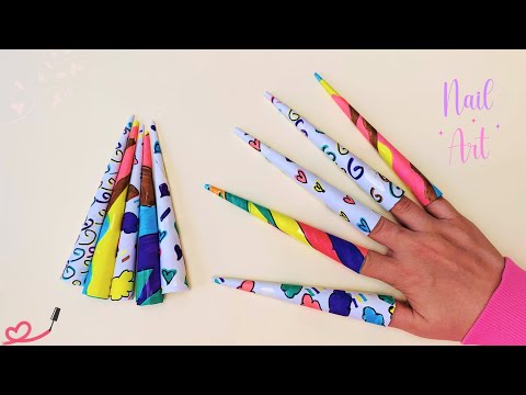 Kağıttan Tırnak Yapımı | Kolay Kağıttan Tırnak Nasıl Yapılır?🤩