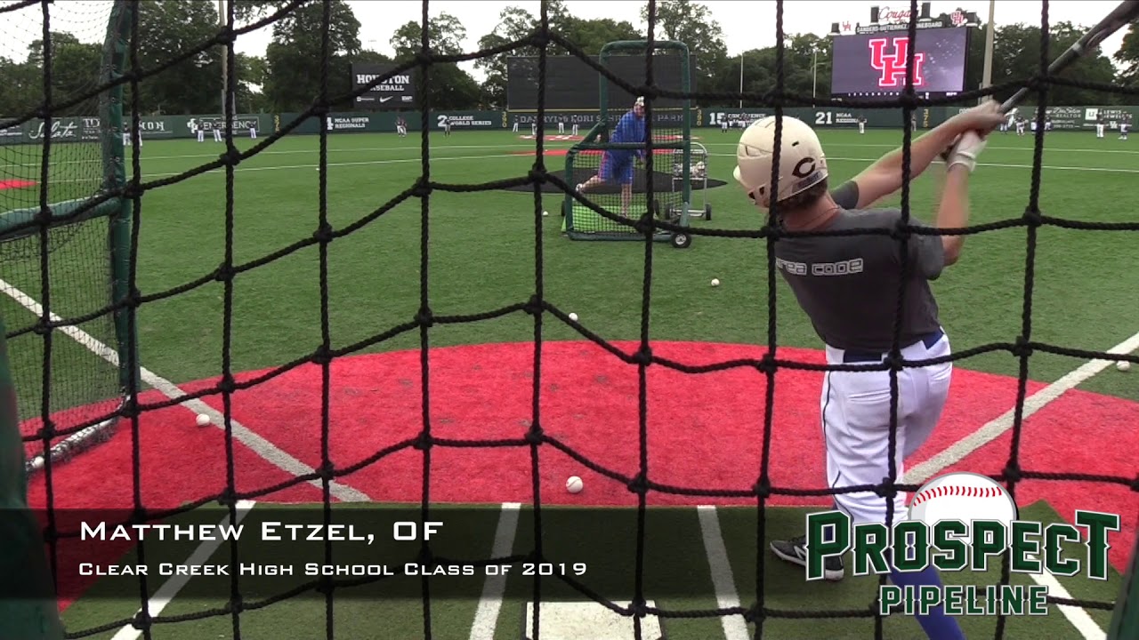 Matthew Etzel Prospect Video, OF, Clear Creek High School Class of 2019 ...