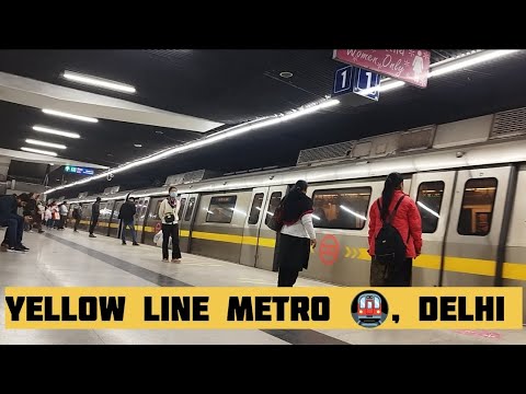 Yellow Line Metro 🚇| Millenium City Centre Gurgaon ki or - YouTube