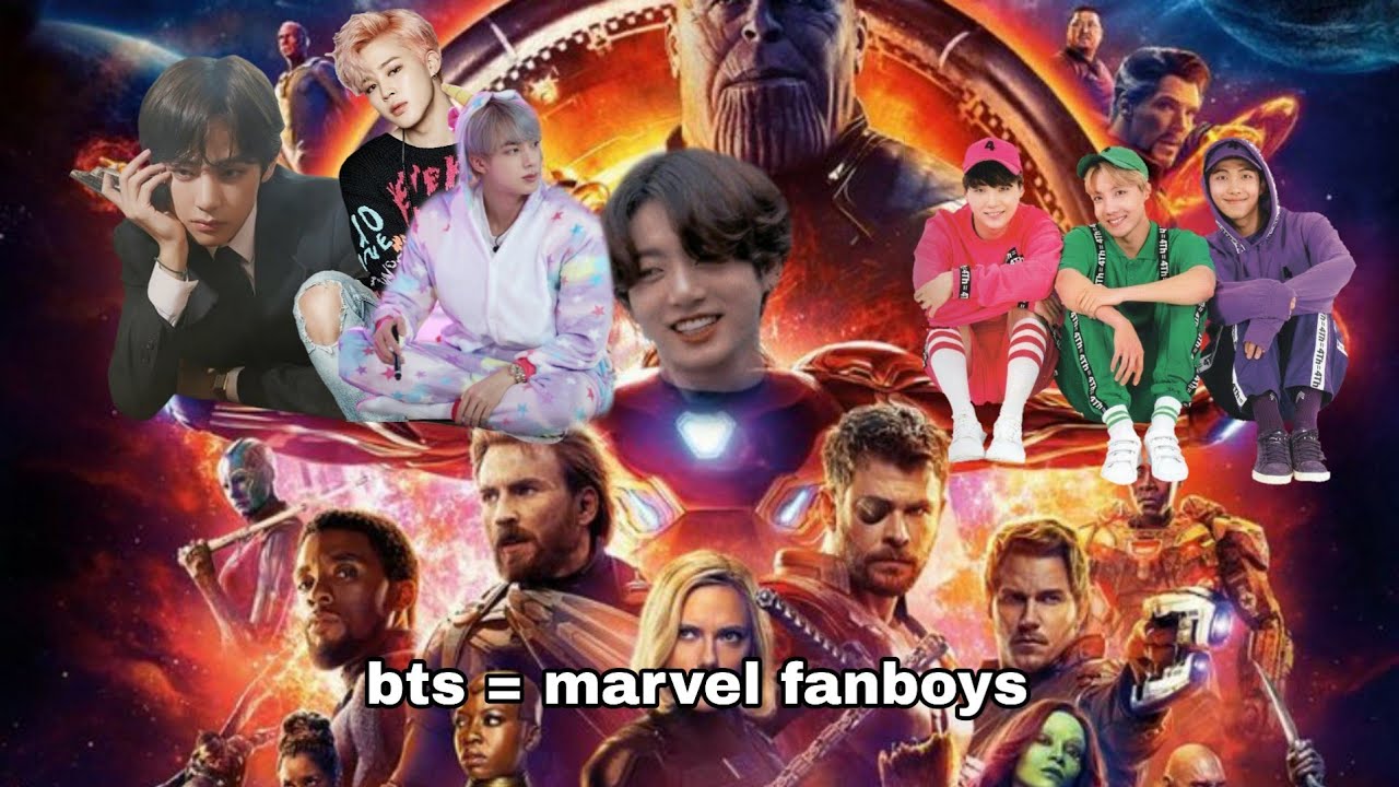 bts = marvel/avengers fanboys - YouTube