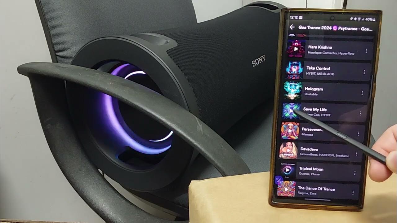 Sony ULT Field 7 - Psy Trance music and lights sync samples, 30% volume ...