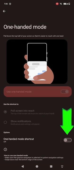 One handed mode in Android How to enable one handed mode in Android💯💯 ...