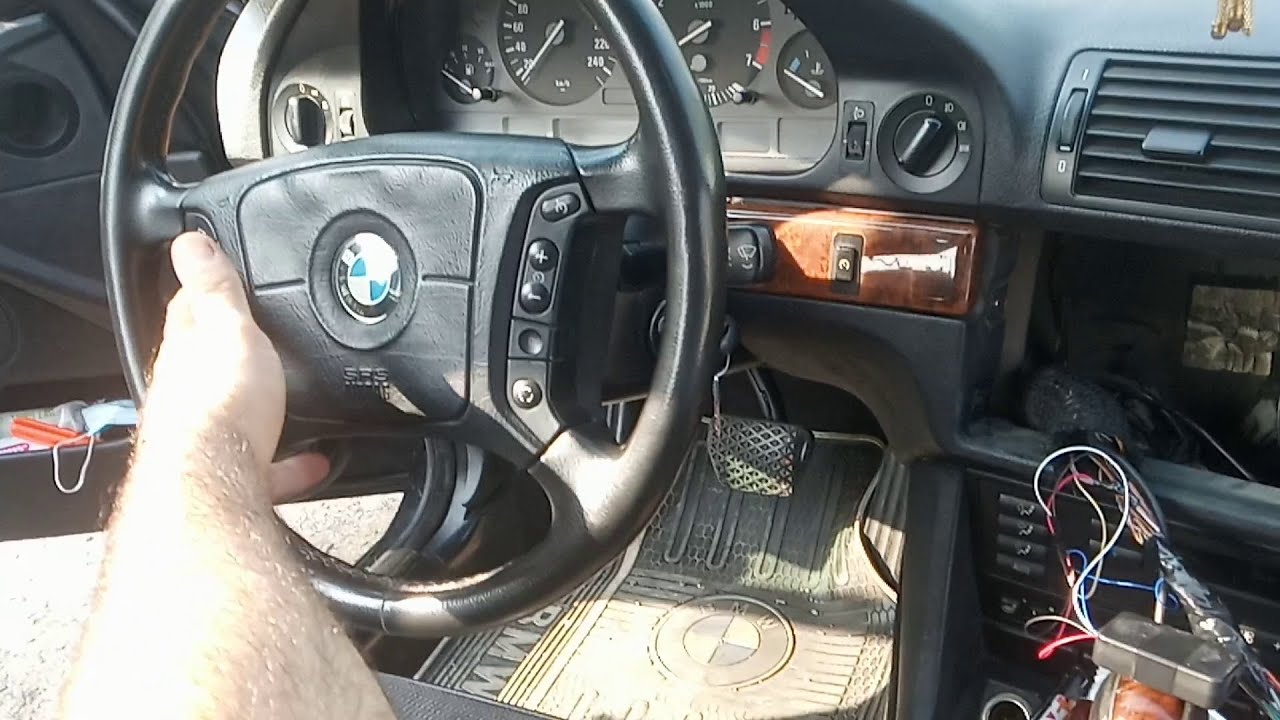 BMW E 39 steering wheel control - YouTube