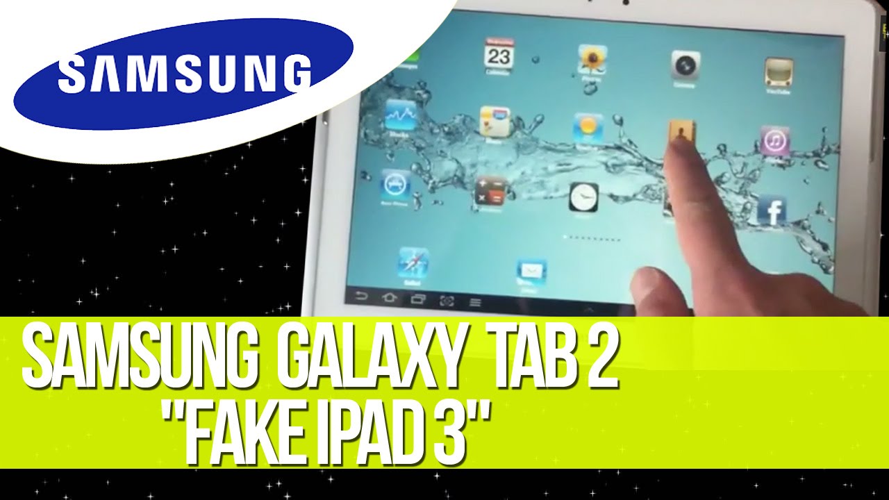 Samsung Galaxy Tab 2 (10.1) - "Fake Ipad 3" Test (Android App) - YouTube