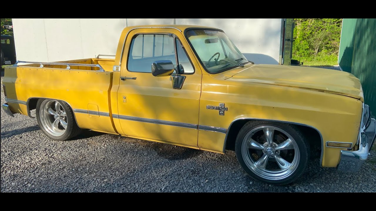 1984 Yellow Squarebody C10 chevy gets ready for hot rod power tour 2023 ...