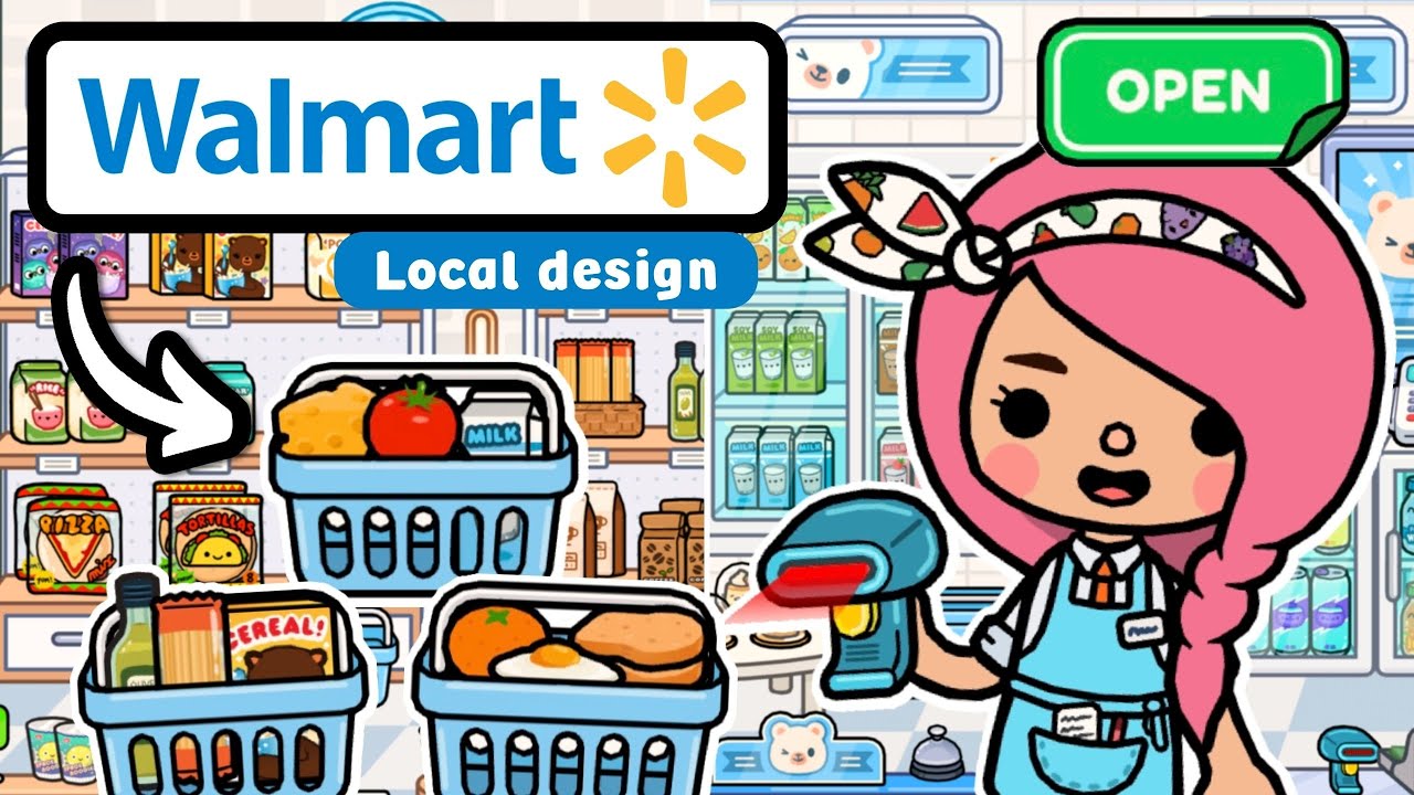 WALMART SUPERMARKET! 🛒😋💖|| Mega Shop Design || Toca Life World - YouTube