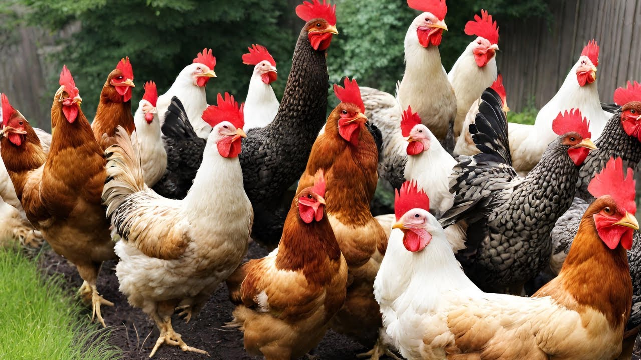 Chicken TV Ep 20.6 4K Back Yard Chickens Continuous Footage! Rooster ...