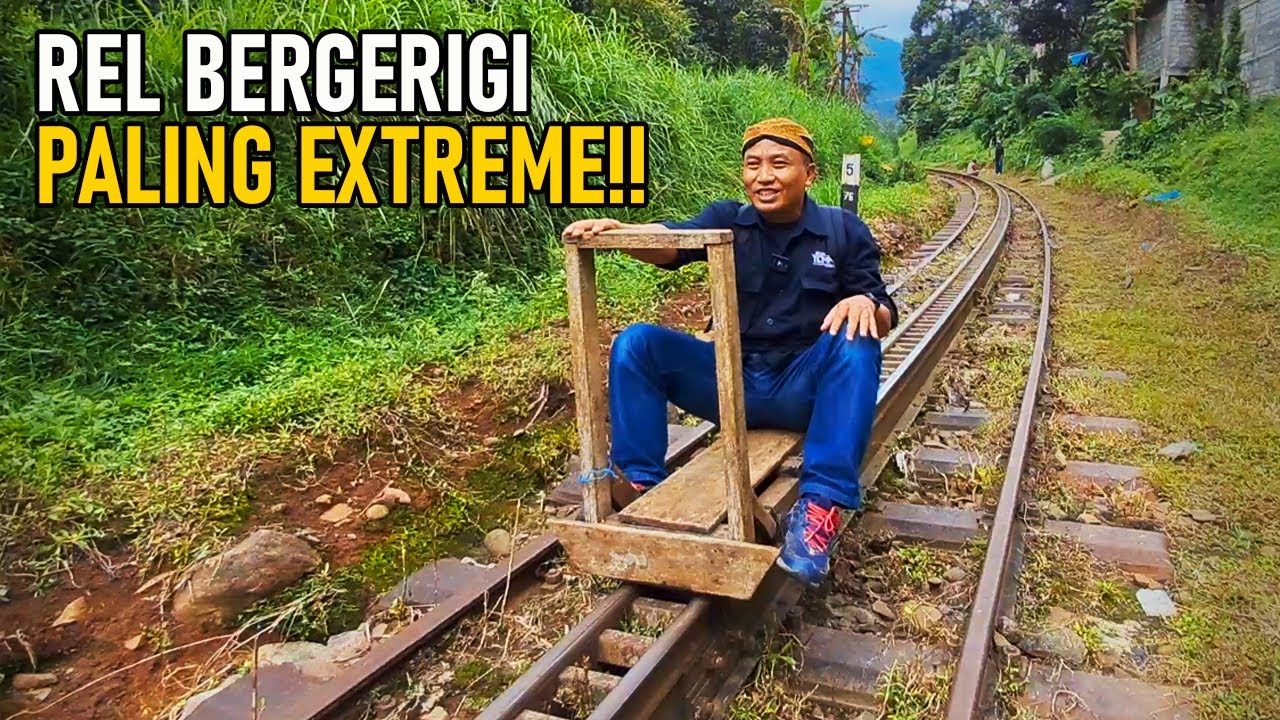 Satu-satunya rel bergerigi peninggalan Belanda di Jawa, jalur extreme ...