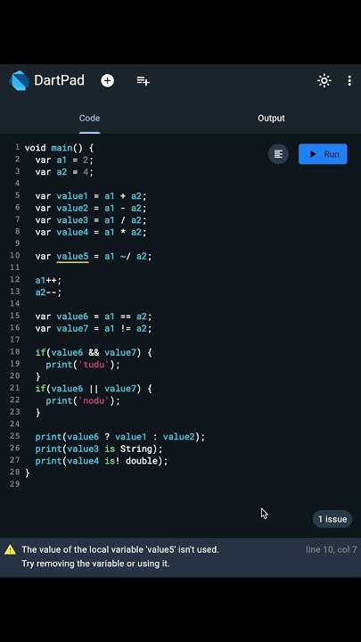 Операторы в Dart Вторая часть в плейлисте Dart Basics Programming