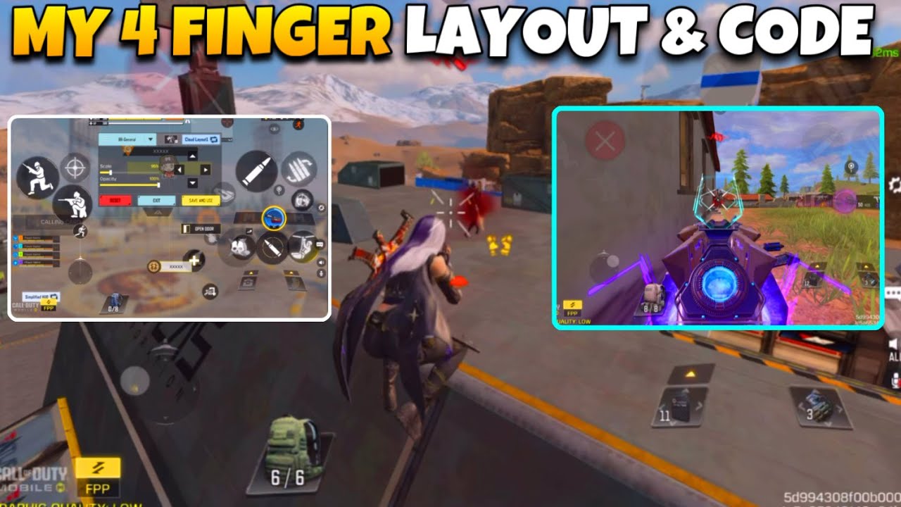 MY BEST 4 FINGER LAYOUT IN SEASON 10 & CODE ON IPAD MINI 6 ( A15 BIONIC ...