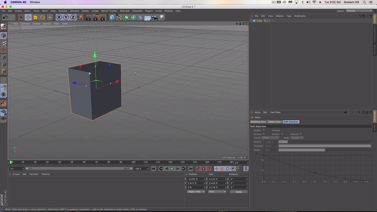 Cinema 4D - Getting Started with the Interface - Part 1 - YouTube