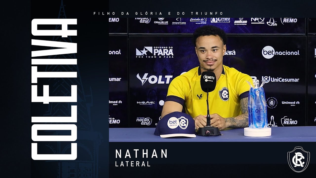 Coletiva com o lateral Nathan - YouTube