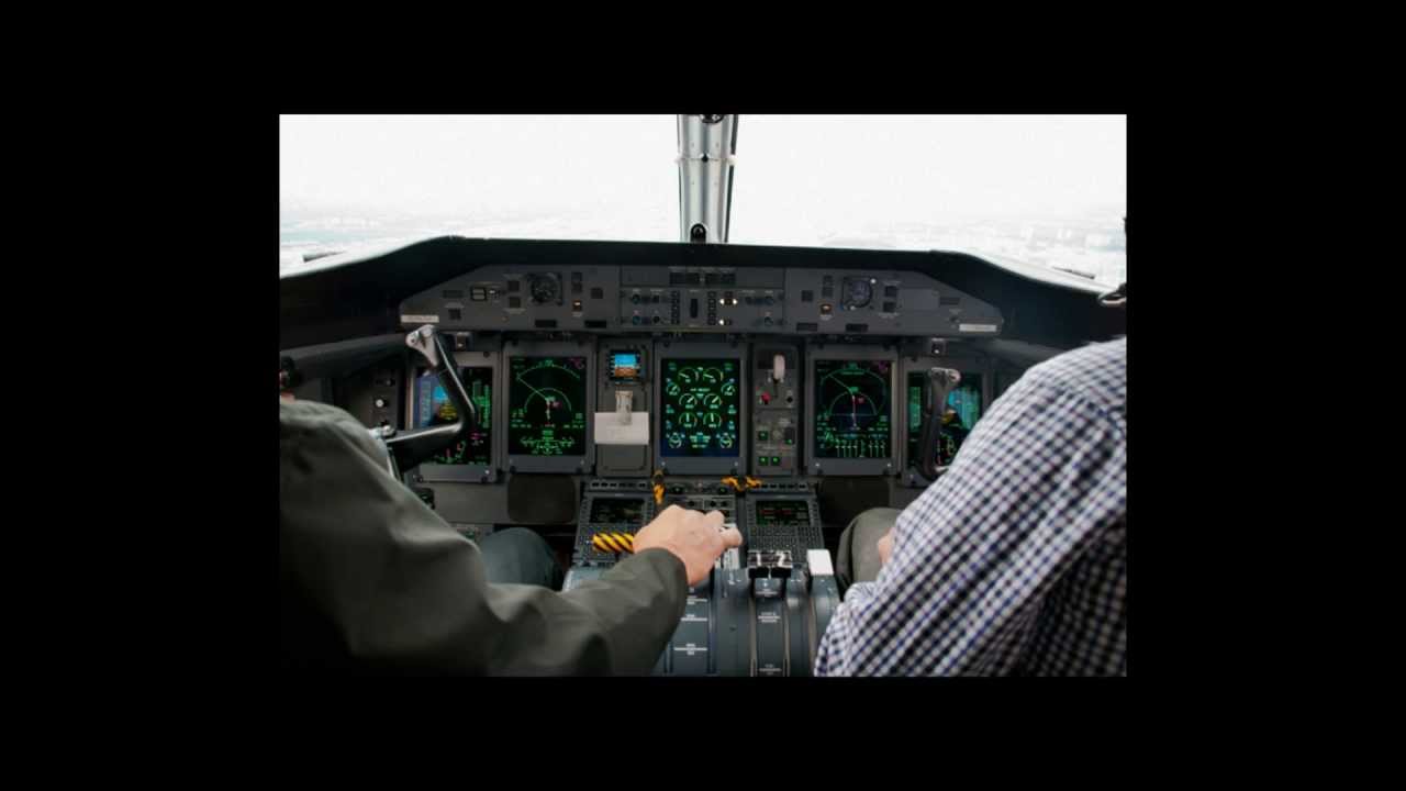 Bombardier Q400 - from the jump seat - YouTube