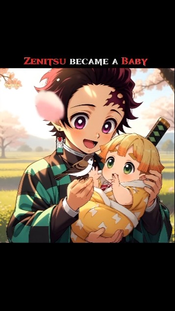 Zenitsu became a baby #anime #demonslayer #zenitsu #foryou#shortsfeed ...