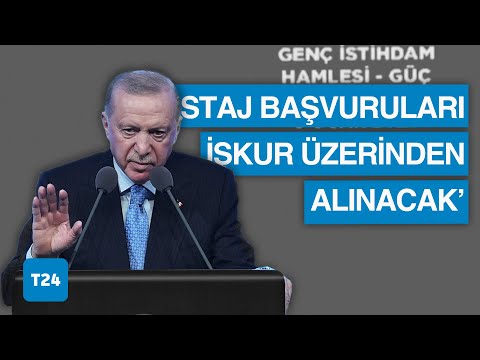 Erdoğan genç istihdam hamlesinin detaylarını açıkladı: Günlük 1375 lira cep harçlığı!
