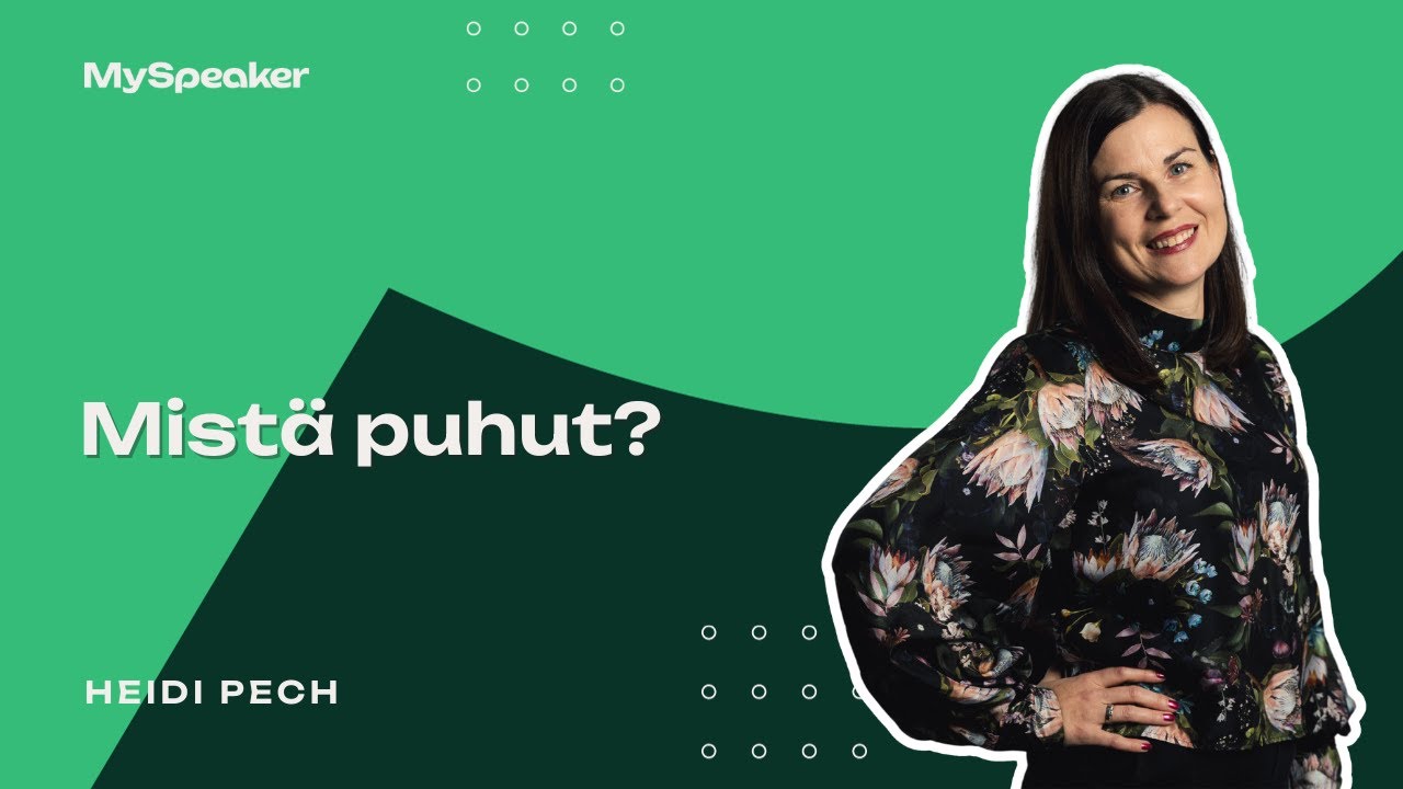 Heidi Pech - Mistä puhut? - YouTube