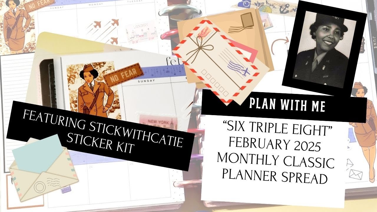Plan With Me: History Inspired! Six Triple Eight Classic Monthly Spread ...