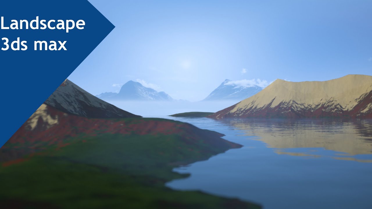 Rendering Landscape 3ds max tutorial part - 2 - YouTube