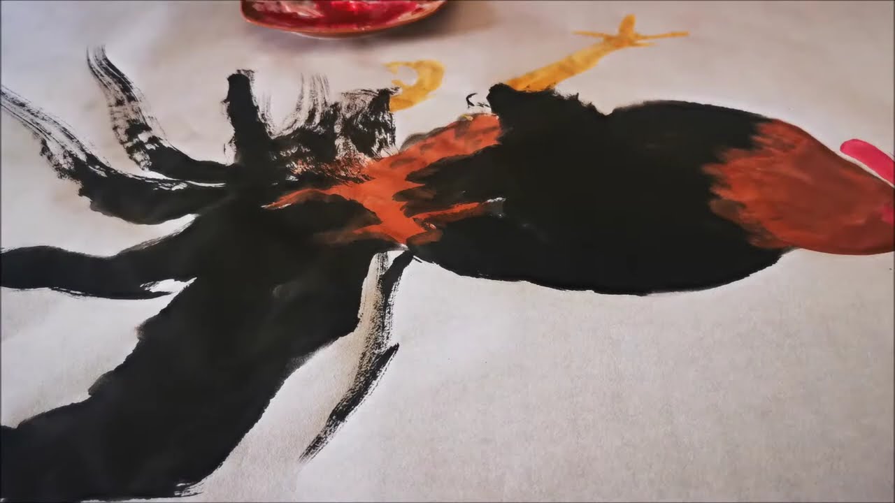 Ogawa Ryu - Sumie - Shidoshi Jordan Augusto - Rooster - 2020 Easy for ...