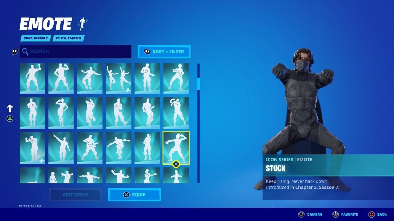 Fortnite locker emote showcase - YouTube