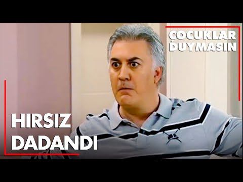 Haluk, hırsızı yakalamaya and içiyor Çocuklar Duymasın 27. Bölüm