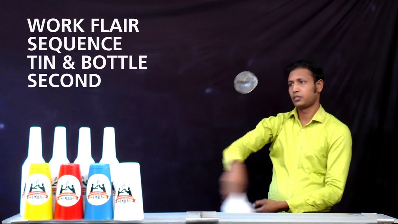 Work flair TIN & Bottle | Bartender Pouring Tricks | Best Flair ...