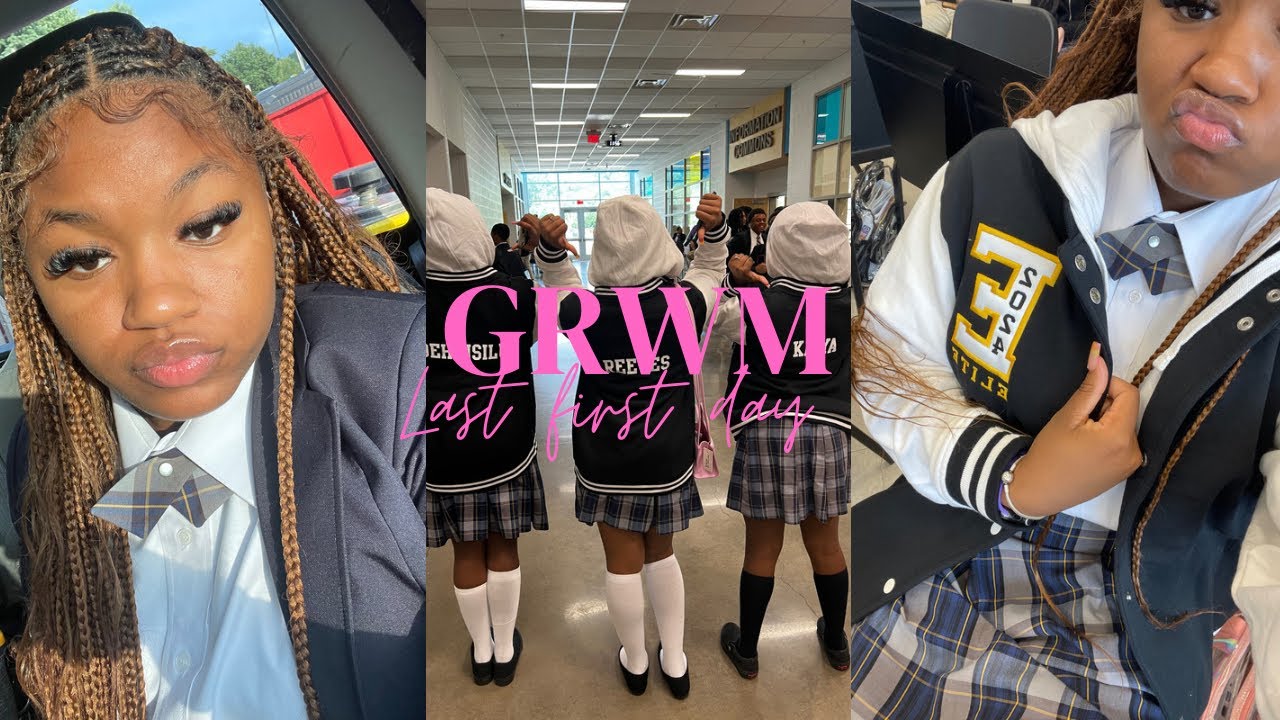 GRWM for the first day of school + mini vlog *Senior Edition* ! | - YouTube