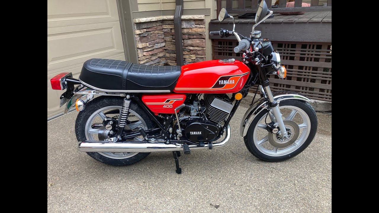 1977 RD400D walk around - YouTube