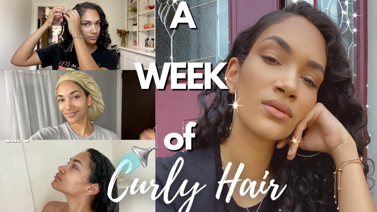 A Week With Curly Hair | Weekly Curly Hair Routine | Wash Day, Refresh ...