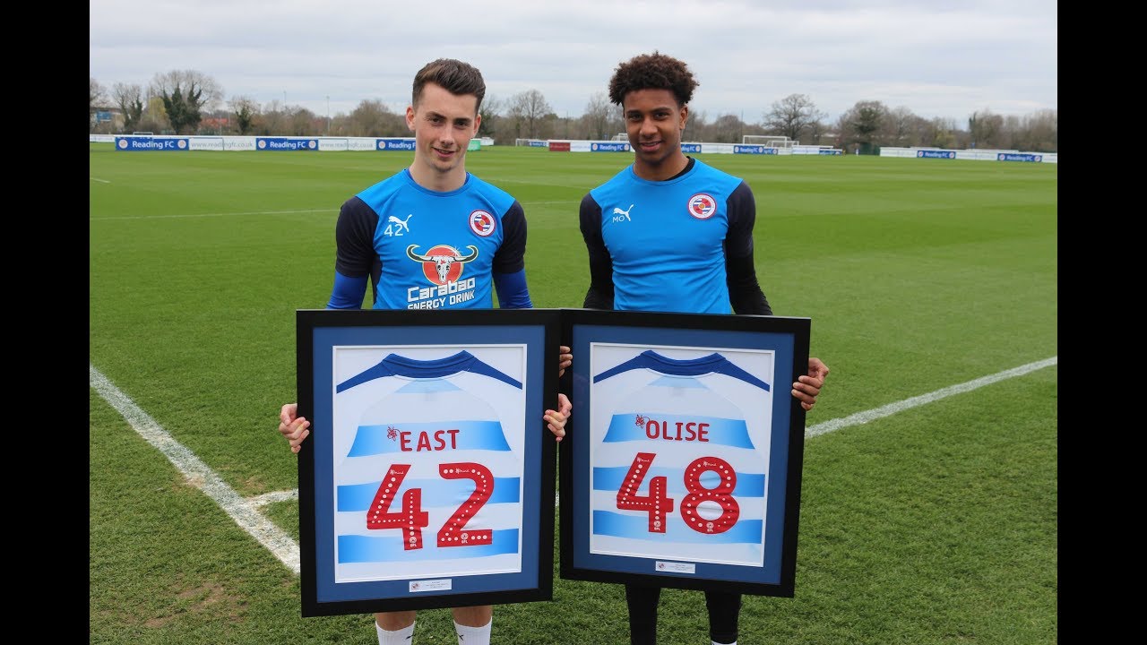 Ryan East and Michael Olise receive commemorative debut shirts - YouTube