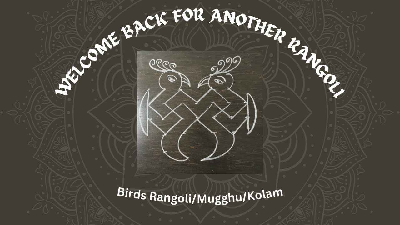 Daily Purpose Cute Chitti Birds Rangoli/Muggu/Kolam - YouTube