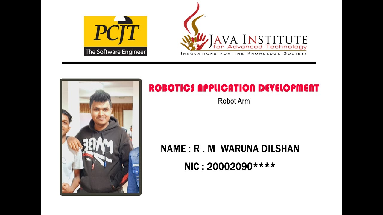 Java Institute Robot Arm (Version 1.0) - YouTube